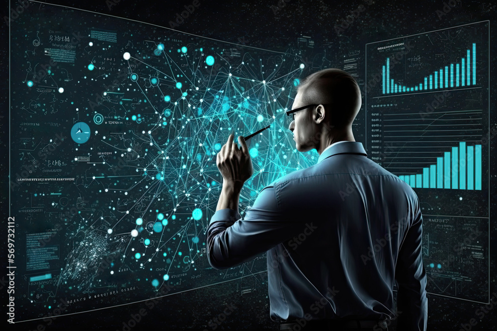 Data Scientist Querying Analysing And Visualizing Complex Data Set On
