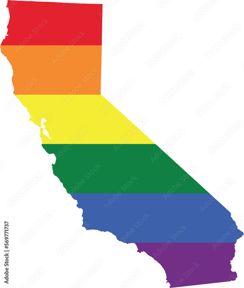 california gay pride state map LGBTQ - PNG image with transparent ...