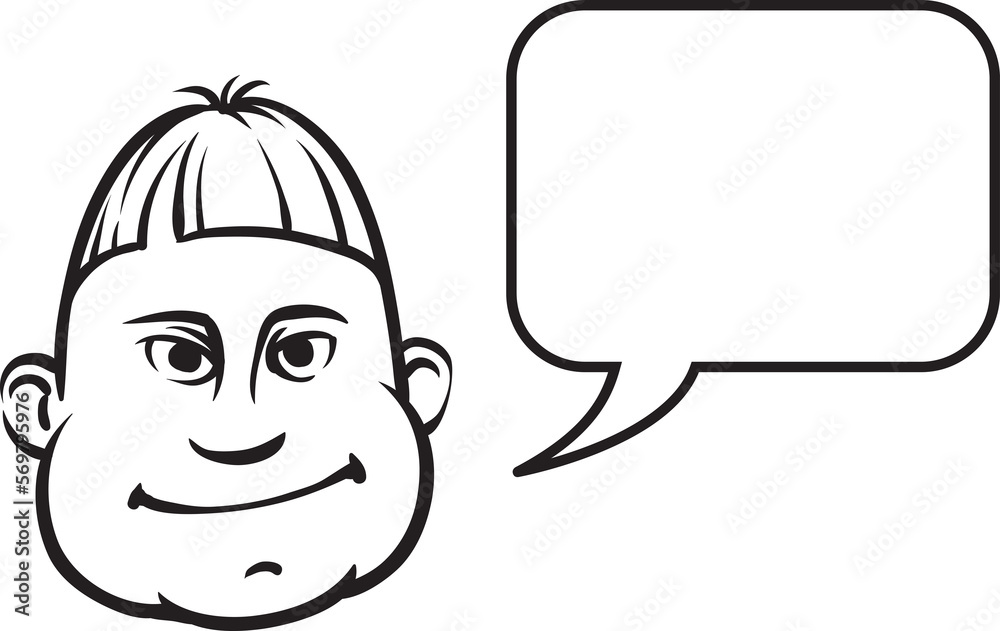 whiteboard drawing silly face with speech bubble - PNG image with ...