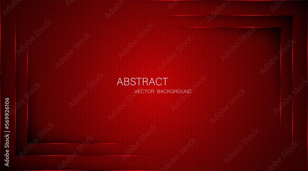 Abstract red steel mesh background with red glowing lines with free ...