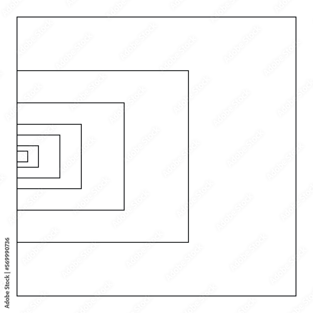 Golden ratio geometric concept. Divine proportion. Geometric shapes ...