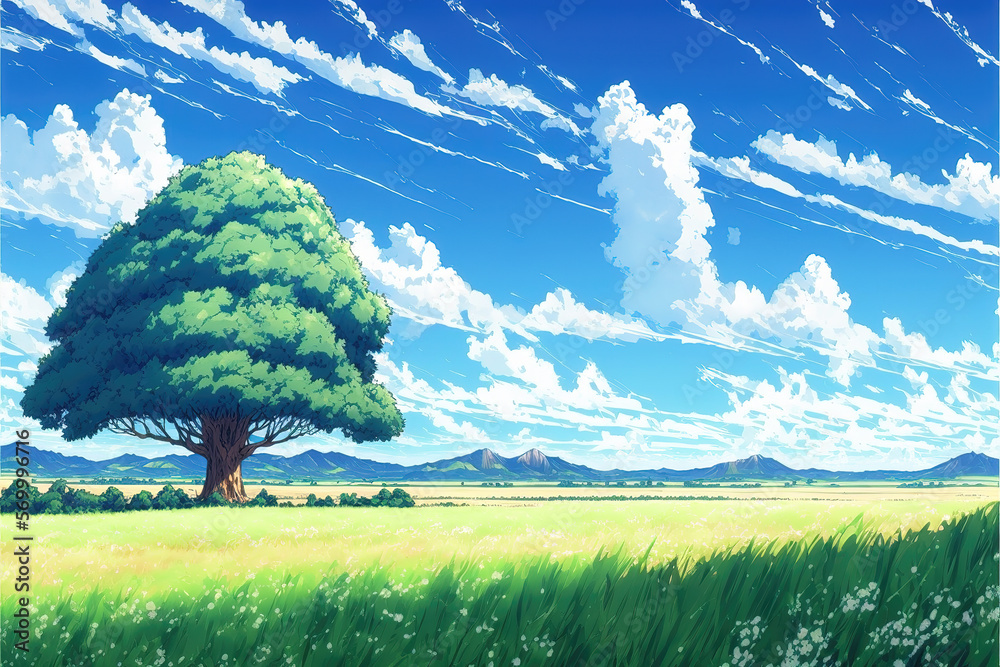 Anime Summer Landscape