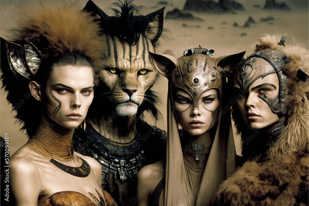 Feline Lion Headed Extra Terrestrial Alien Beings from Lyra created ...