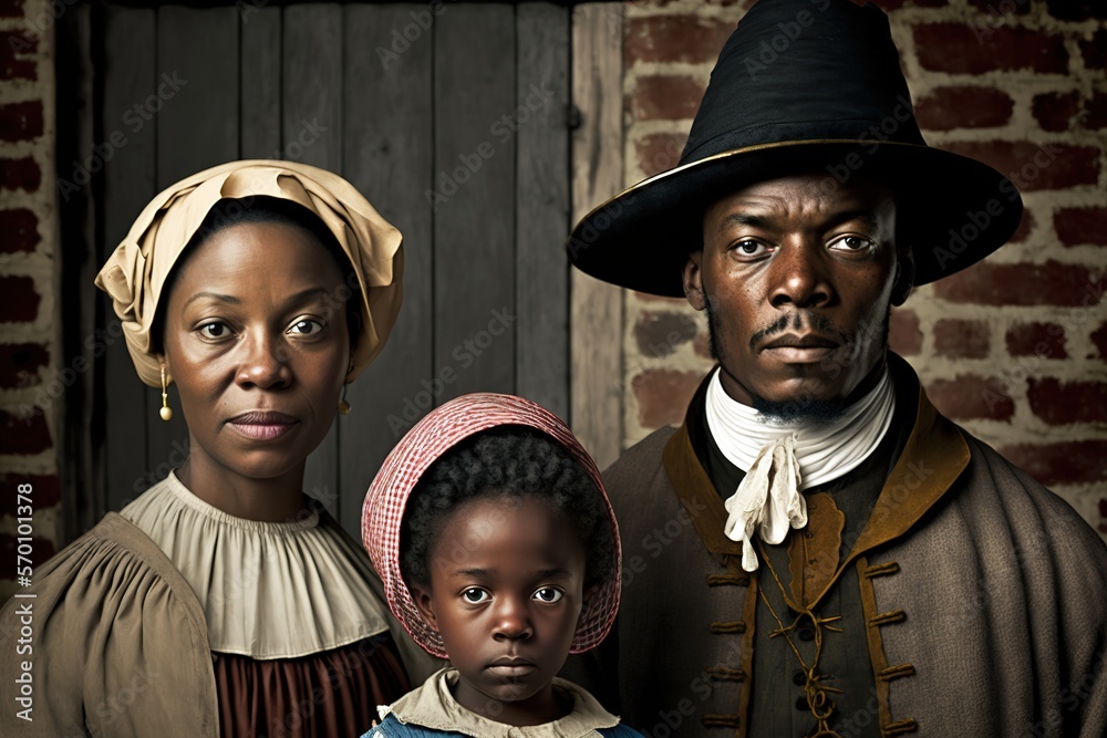 First free African American citizens. Family portrait. African American ...