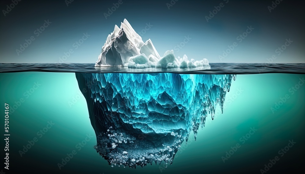 iceberg model in polar regions which shows a big hidden potential ...