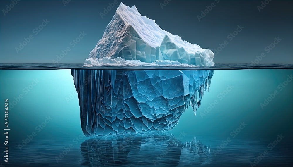 iceberg model in polar regions which shows a big hidden potential ...