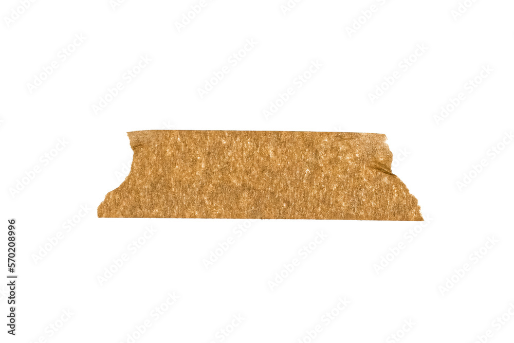 Adhesive tape isolated on transparent background, ripped masking ...