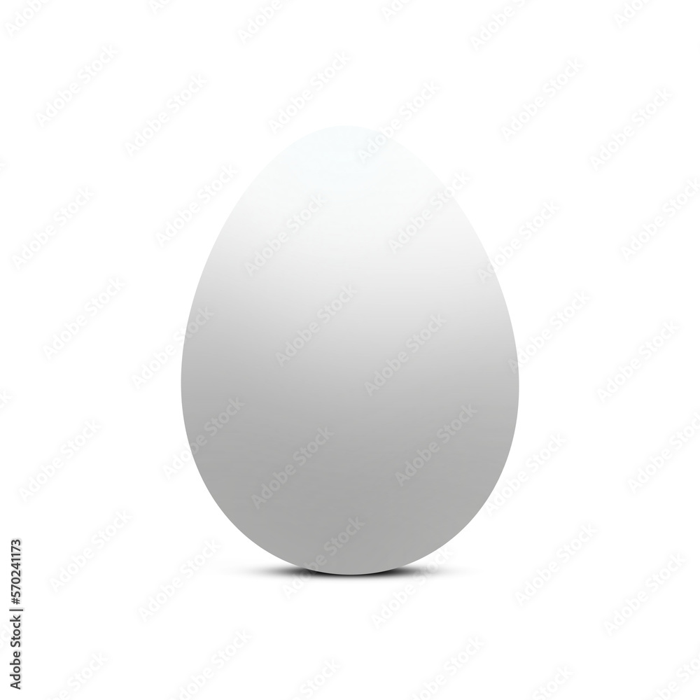 Ilustração A White Easter Egg Illustration. Easter egg white color ...