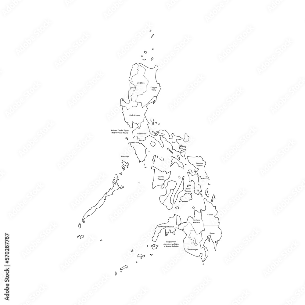 Philippines political map of administrative divisions - regions ...