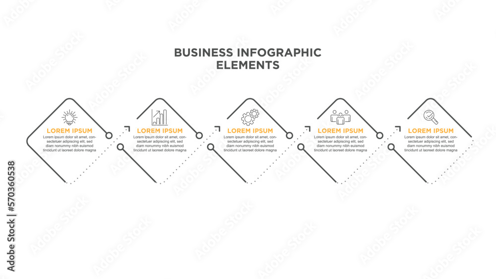 Infographics for business concept with icons and 5 options or steps ...