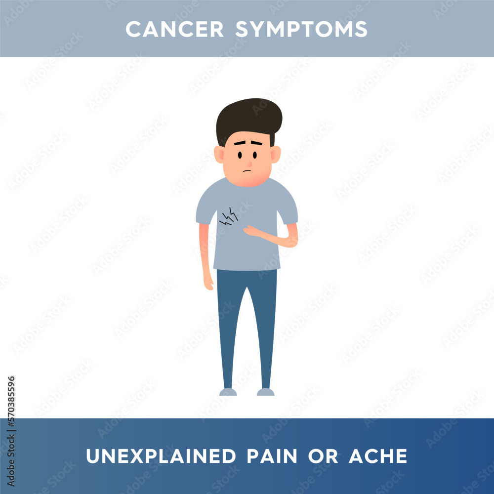 Vector illustration of a person who is experiencing unexplained ...