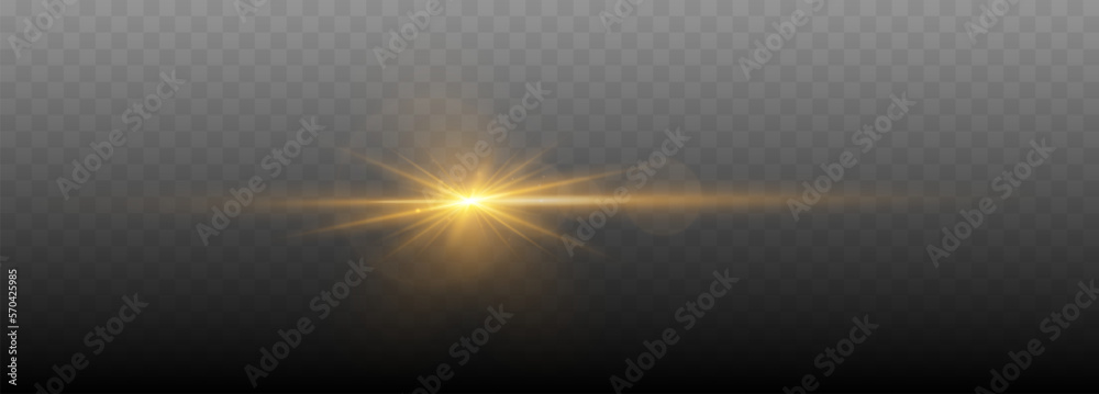 Lens flare vector illustration. Glowing spark light effect isolated on ...