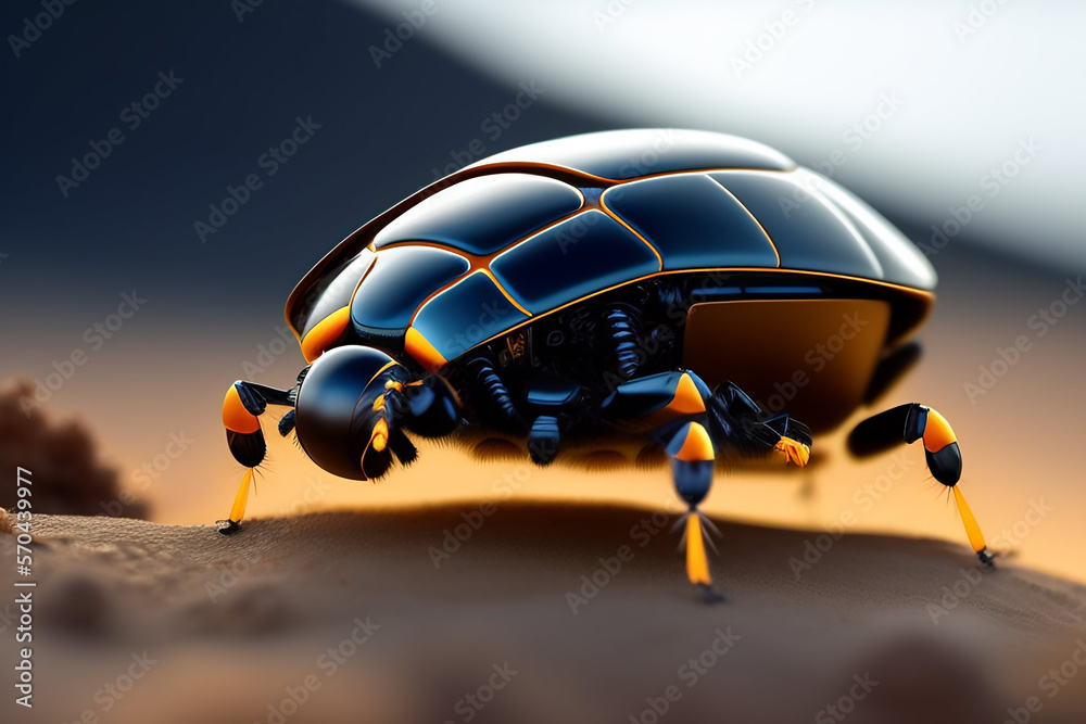 insectos robot, androides y futuristas. imágenes en primer plano y ...