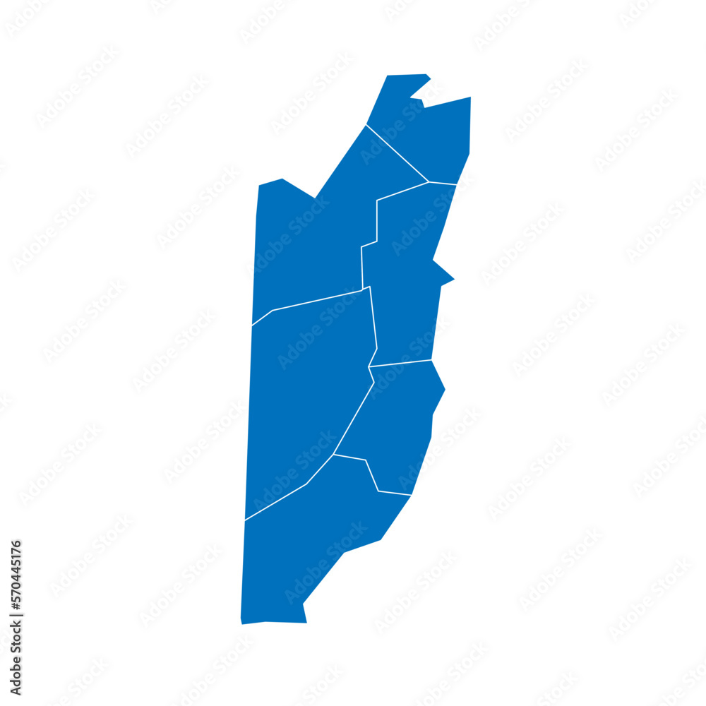 Stock-Vektorgrafik „Belize political map of administrative divisions ...