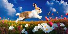 Floral Rabbit Free Stock Photo - Public Domain Pictures