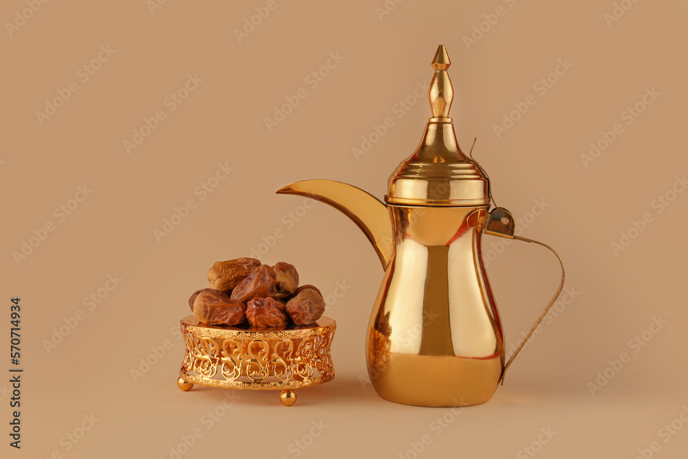 dallah is a metal pot with a long spout designed specifically for ...