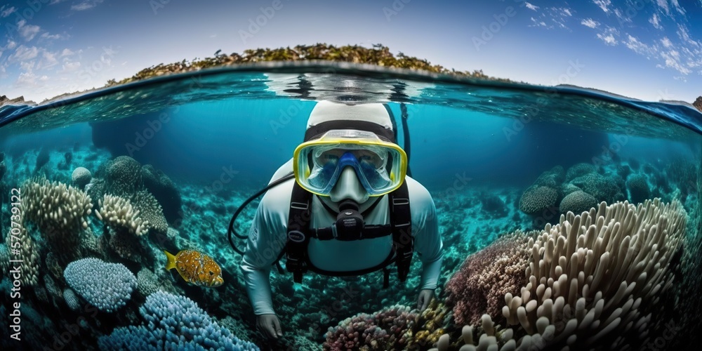Embarking on adventure in the tidal pool of the great barrier reef ...