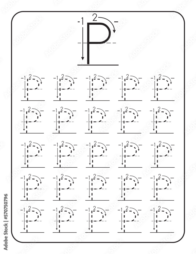 Alphabet Worksheet. Handwriting workbook for children. Worksheets for ...