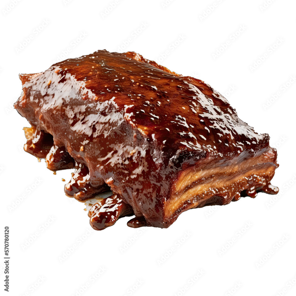 Barbecue ribs Design Elements Isolated on Transparent Background: A ...
