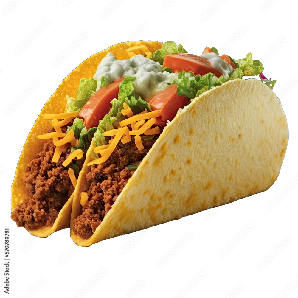 Tacos Design Elements Isolated on Transparent Background: A Graphic ...