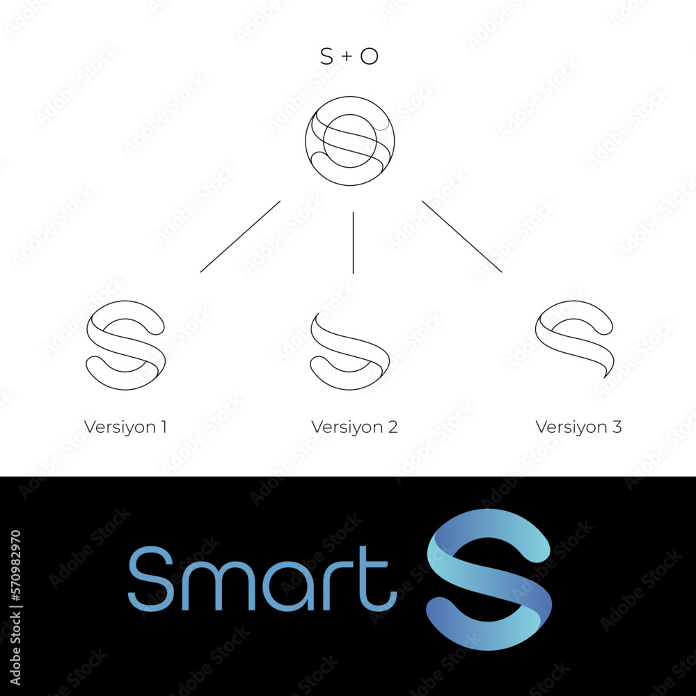 smart logo, vision, smart, graphics, version, presentation, agency ...