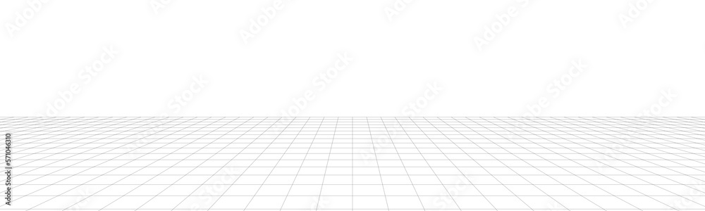 grid floor wide perspective background Stock Illustration | Adobe Stock