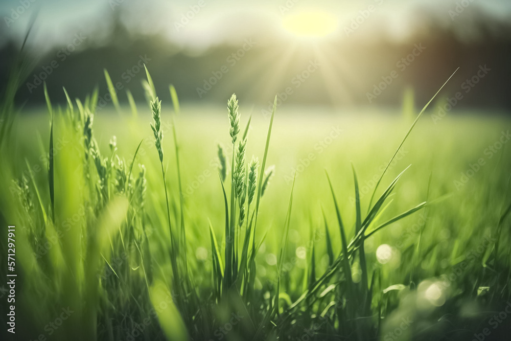 Beautiful fresh spring green grass. Spring Background, spring theme ...