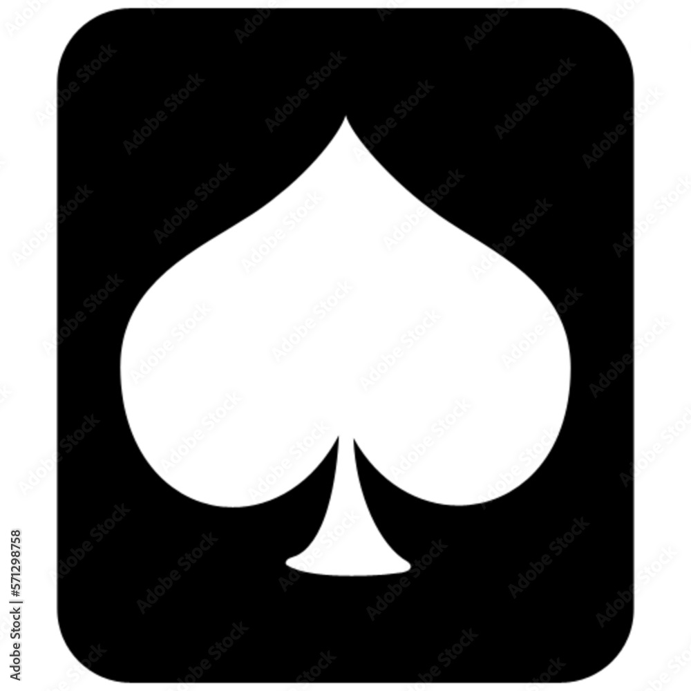 spades playing card vector, icon, symbol, logo, clipart, isolated ...