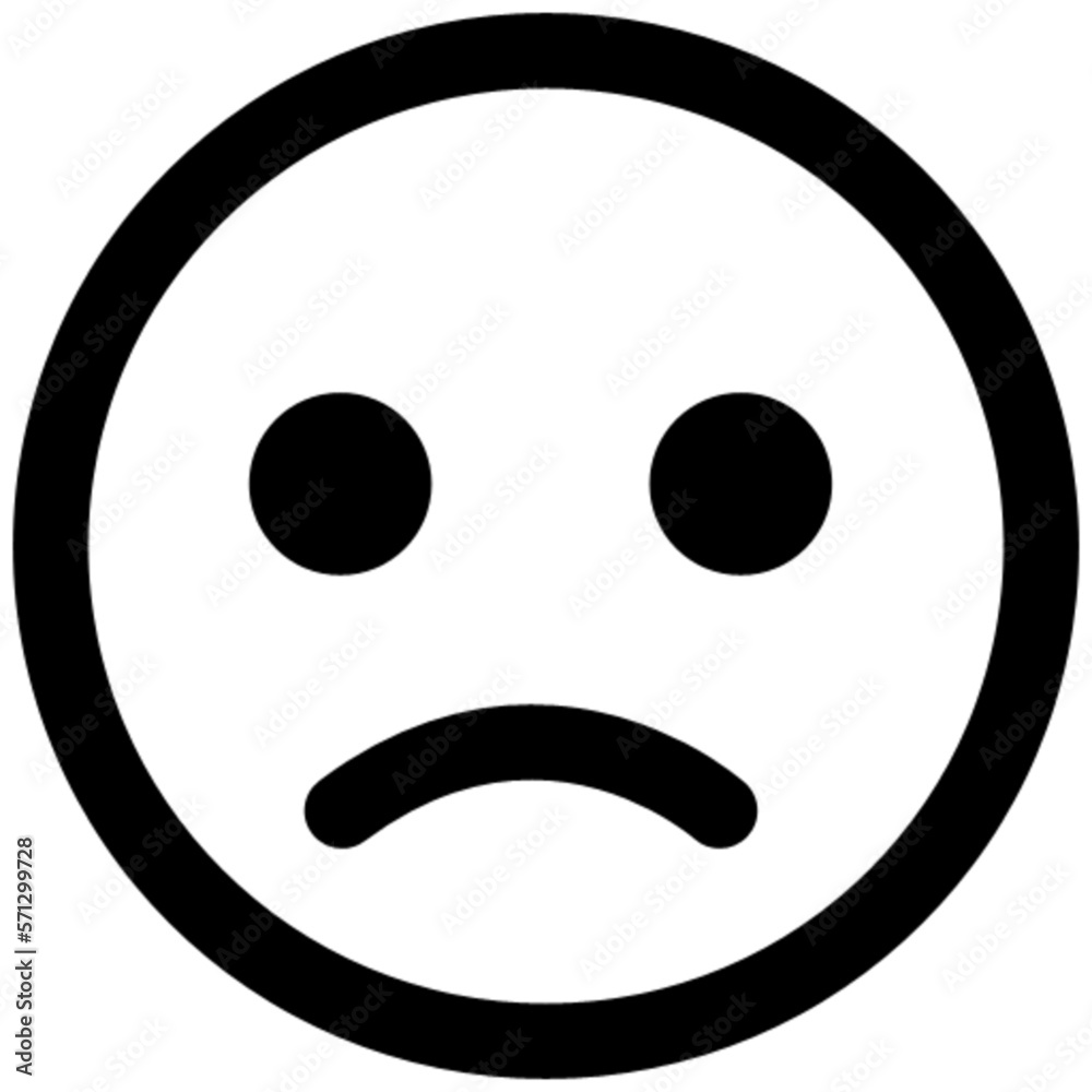 sad vector, icon, symbol, logo, clipart, isolated. vector illustration ...