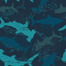 Abstract Fish In Ocean Art Print Free Stock Photo - Public Domain Pictures