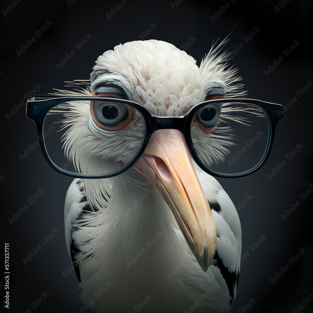 Illustration Stock a pair of glasses through which you can see the ...