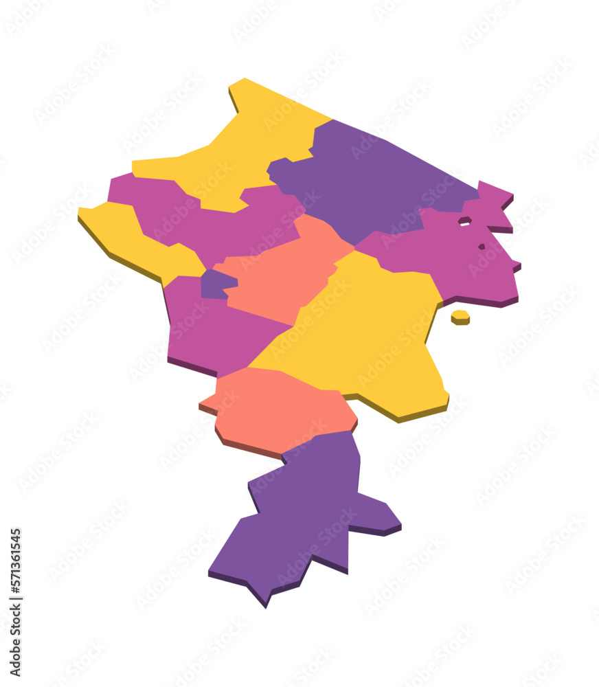 Armenia political map of administrative divisions - provinces and ...