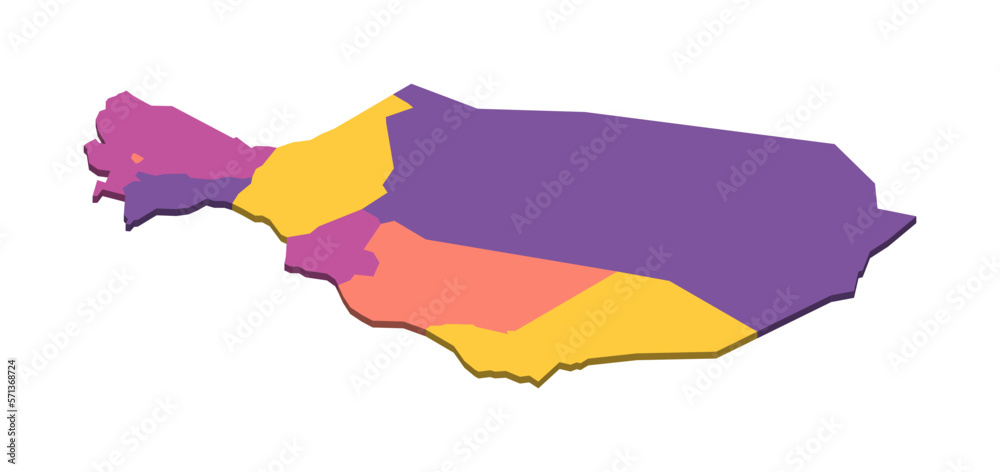 Niger political map of administrative divisions - regions and capital ...