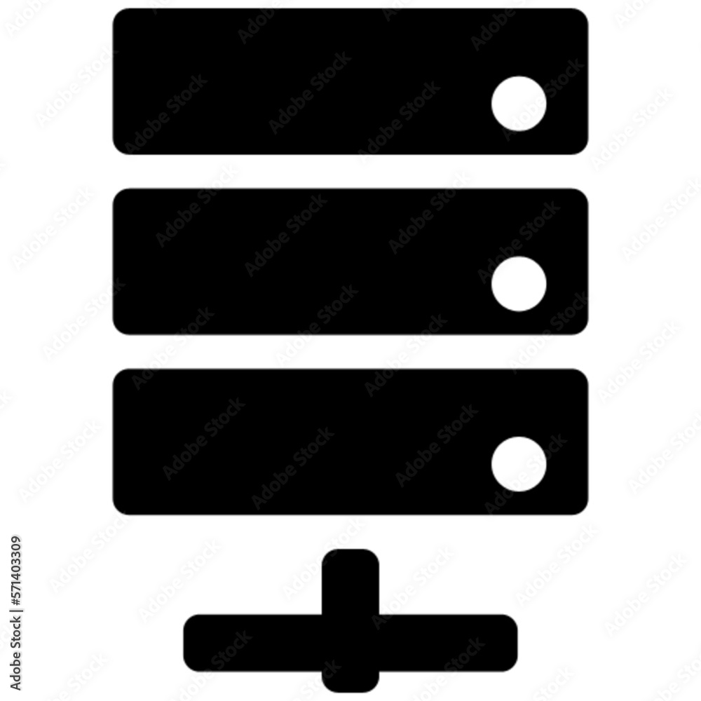 database vector icon symbol logo clipart isolated. vector illustration. vector illustration ...