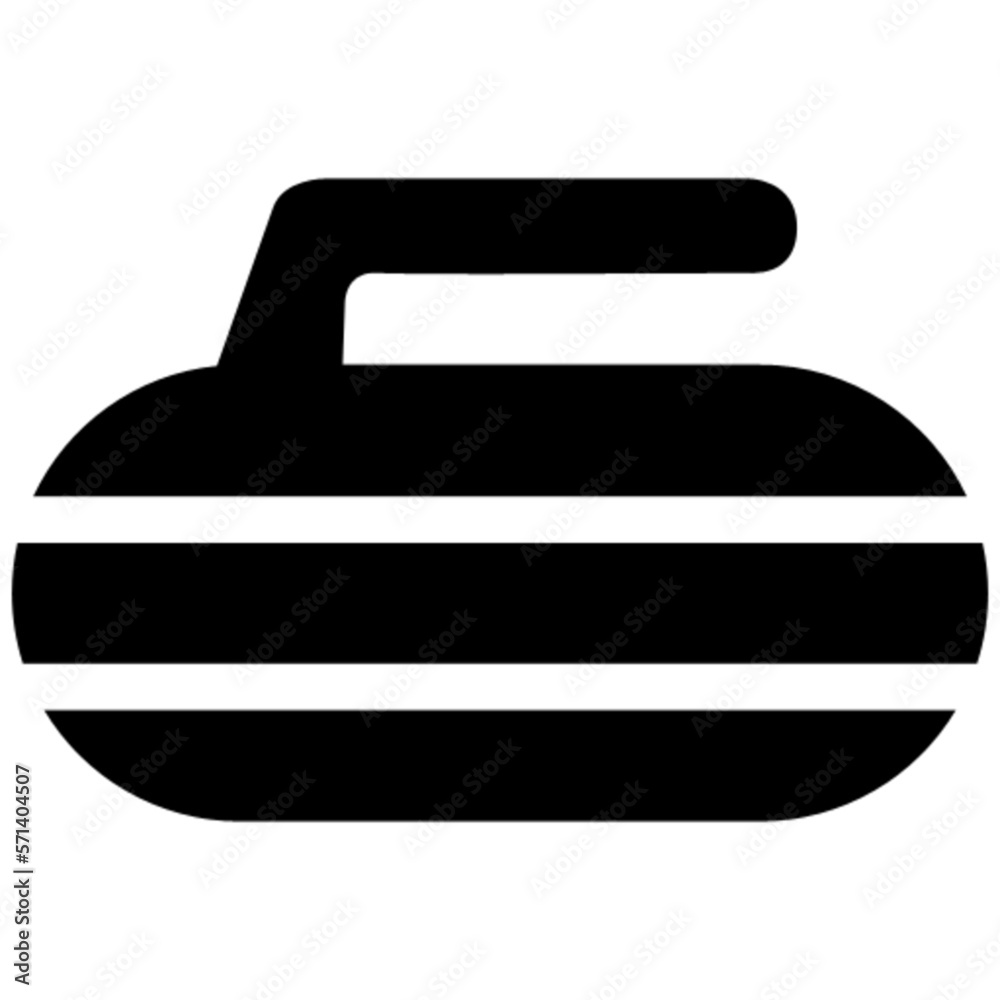 curling stone vector, icon, symbol, logo, clipart, isolated. vector ...