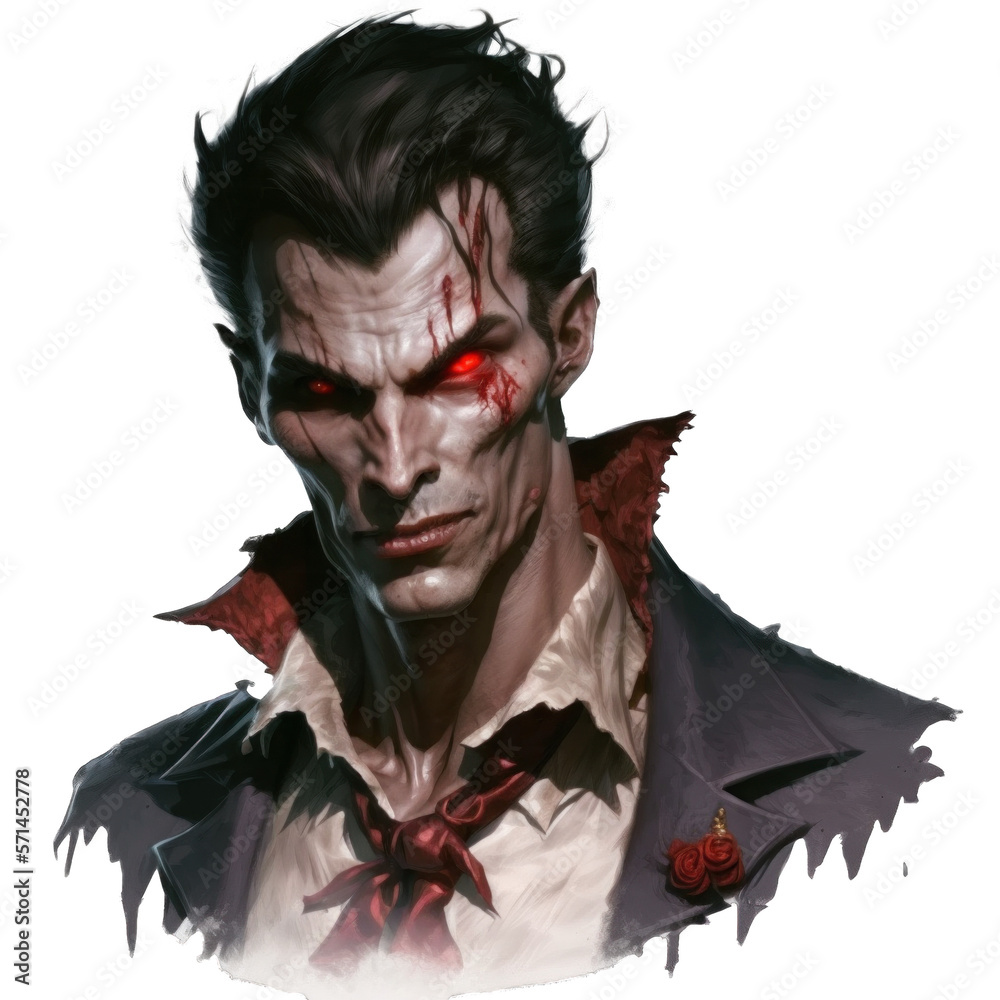 Animal Vampire Design Elements Isolated Transparent Background: Graphic ...