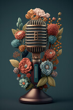 Vintage Microphone Retro Circles Free Stock Photo - Public Domain Pictures