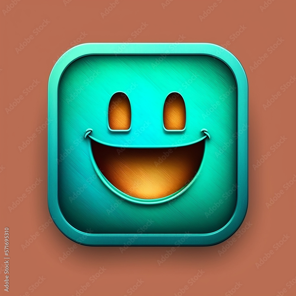 icon for happy apps. Social media interaction. Emotions. Simple filled ...