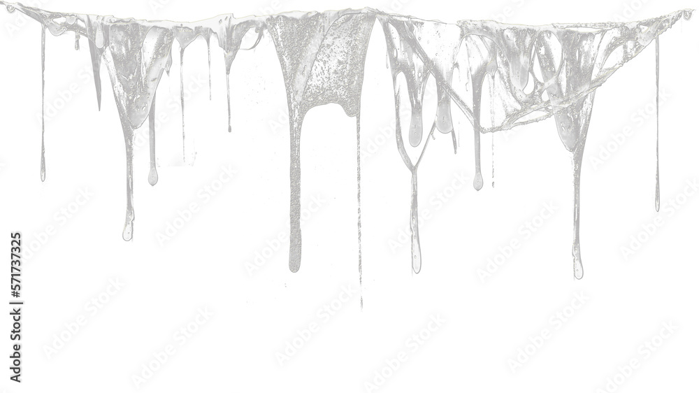 A digital illustration of ablack background with a layer of slime ...