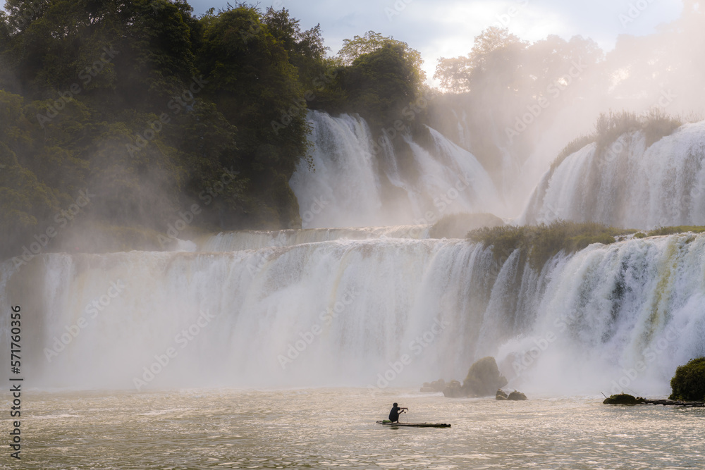 Detian Waterfalls in China, aka Ban Gioc in Vietnam is the fourth ...