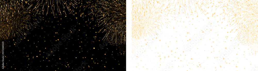 fireworks frame for new year party event transparent background Stock ...