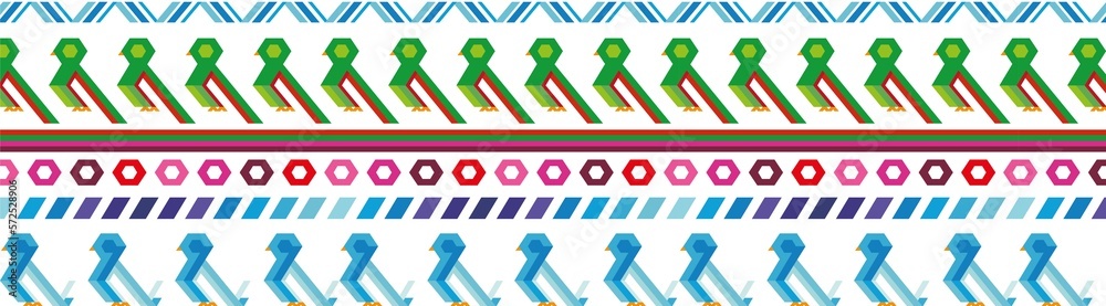 Ilustración con fondo transparente de textura de textil tipico maya de ...