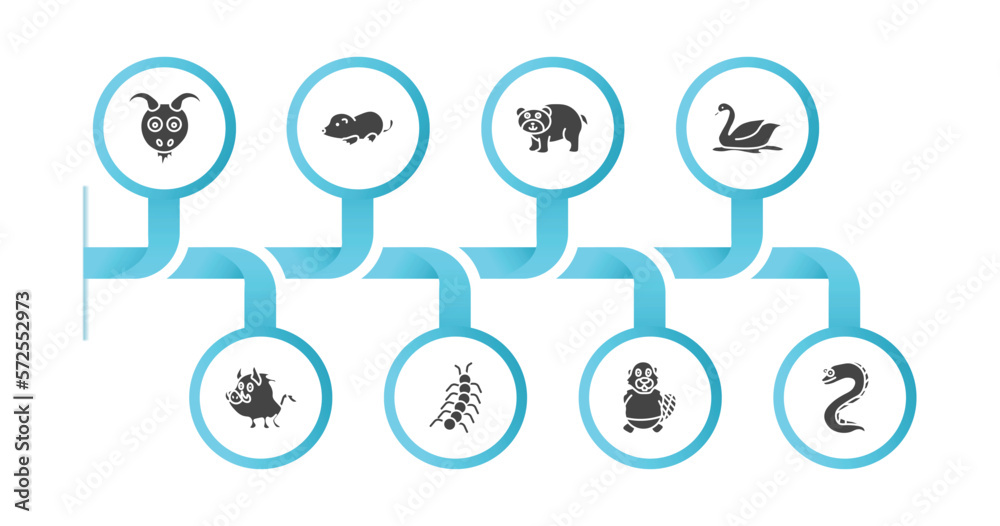 editable filled icons with infographic template. infographic for ...