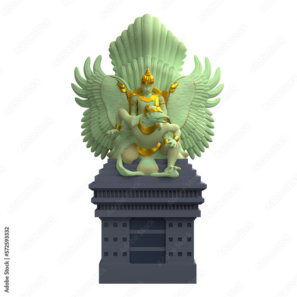 3D Model Illustration of Garuda Wisnu Kencana: Bali Iconic Landmark in ...