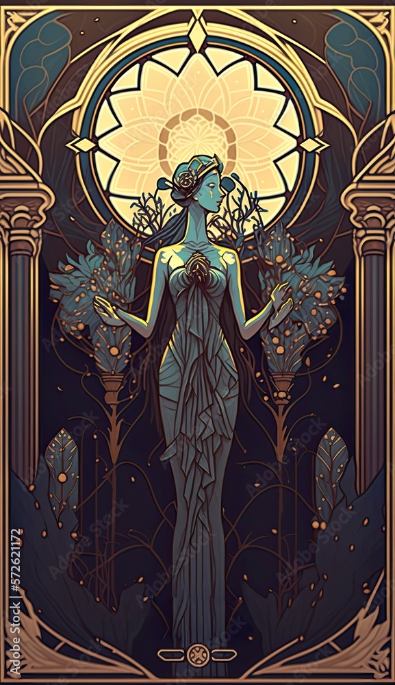 Ilustración de Stock Amunet, primordial goddess, feminine form of Amun ...