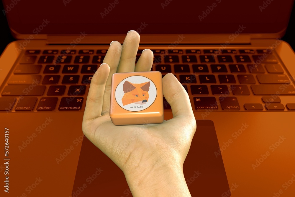 MetaMask, social media background Stock Photo | Adobe Stock