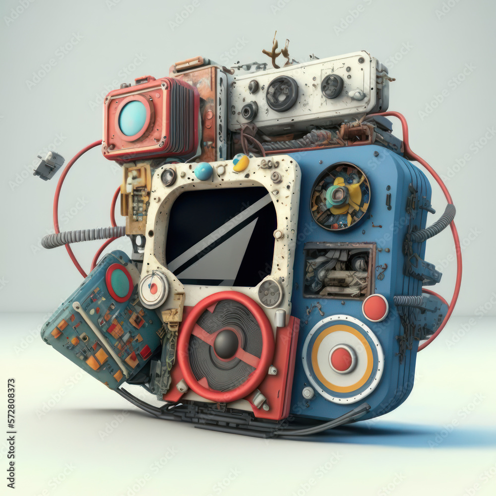 Concept of new futuristic wireless video game controller and devices ...