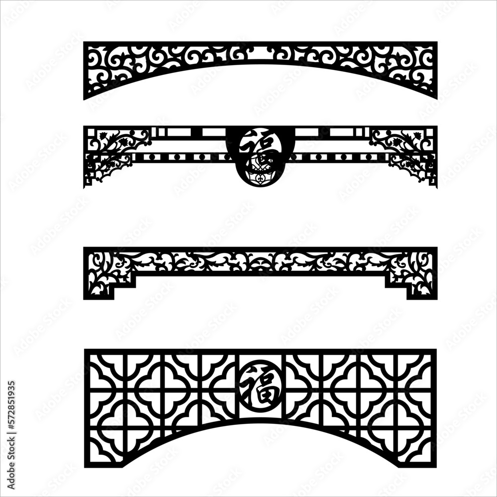 Laser cutting design for temple, Mandir Jali, Partition arch for temple ...