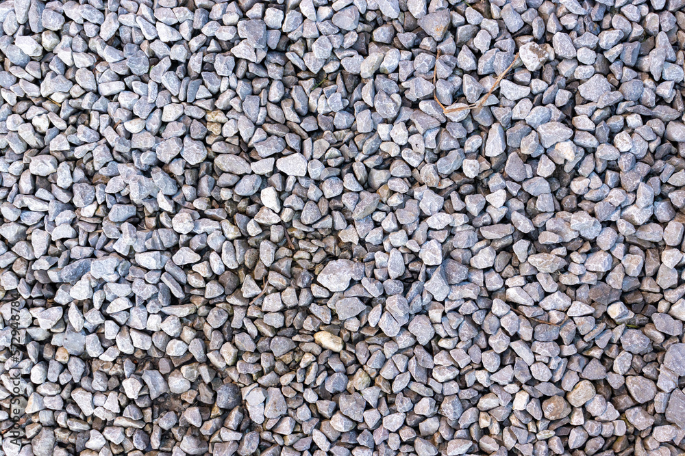 Gravel texture. Pebble stone background. Granite gravel texture. Gray ...