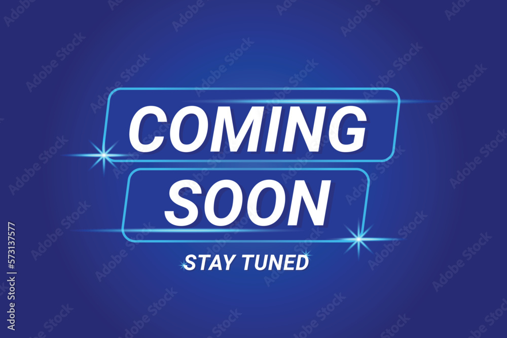 Coming soon lighting and colorful banner template. Stock Vector | Adobe ...